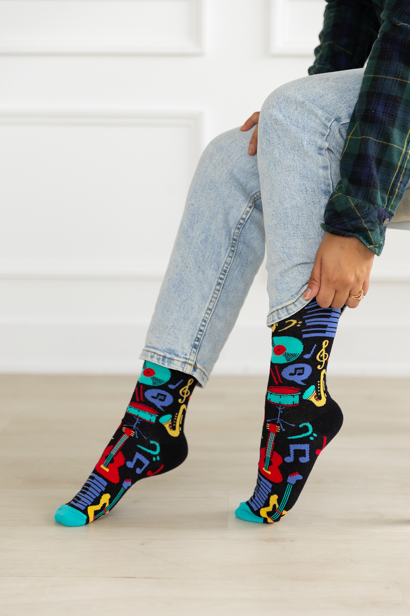 Fun Music Novelty Socks for Women - Uptown Sox