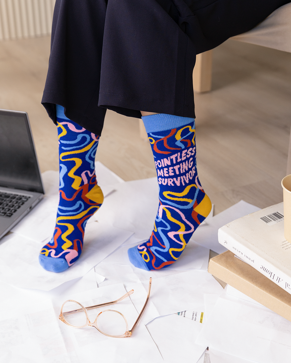 Pointless Meeting Socks for Women - Uptown Sox