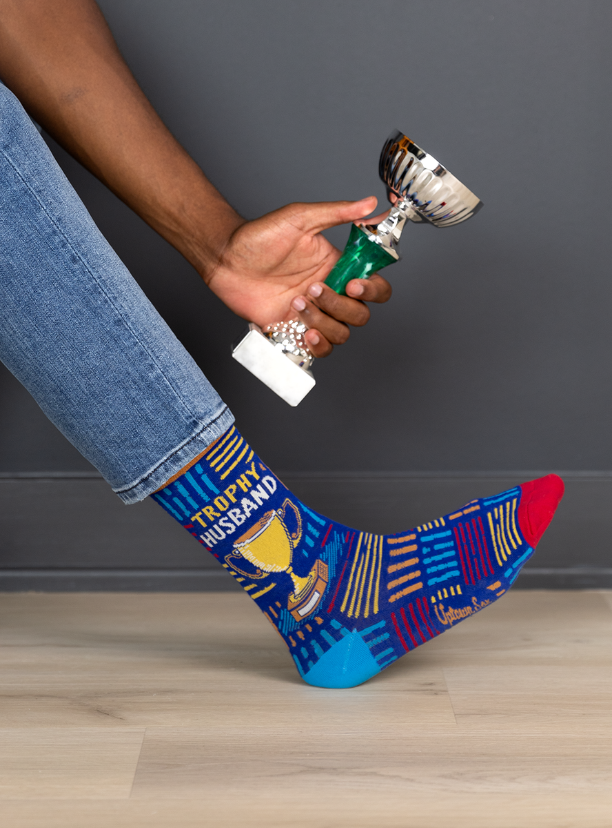 Trophy Husband Socks for Men - Uptown Sox