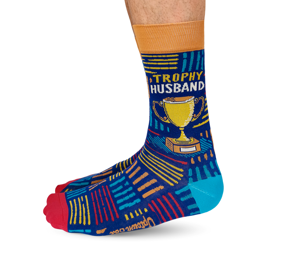 Trophy Husband Socks for Men - Uptown Sox