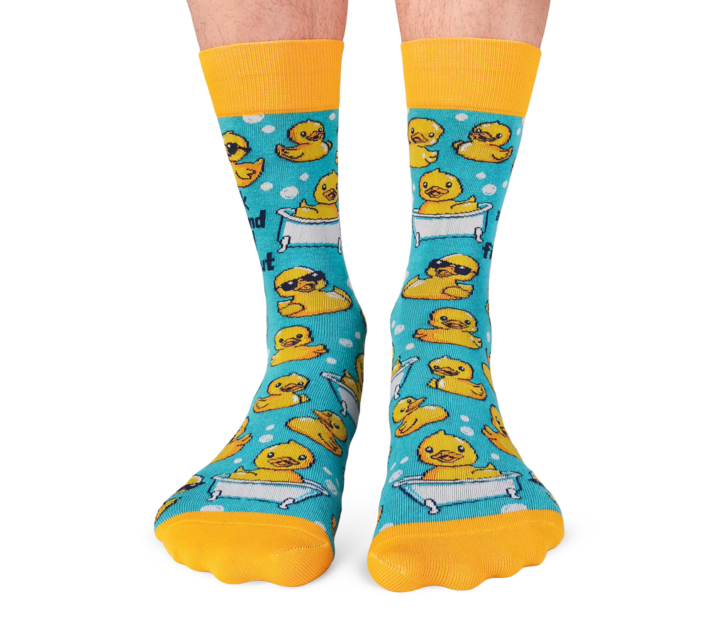 Funny Rubber Ducky Socks for Men - Uptown Sox