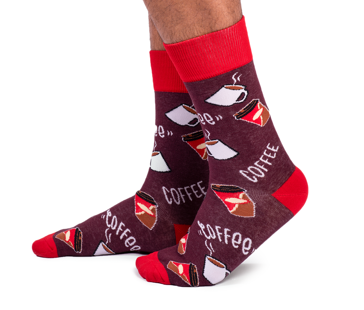 Cream and Sugar Coffee Socks for Men - Uptown Sox
